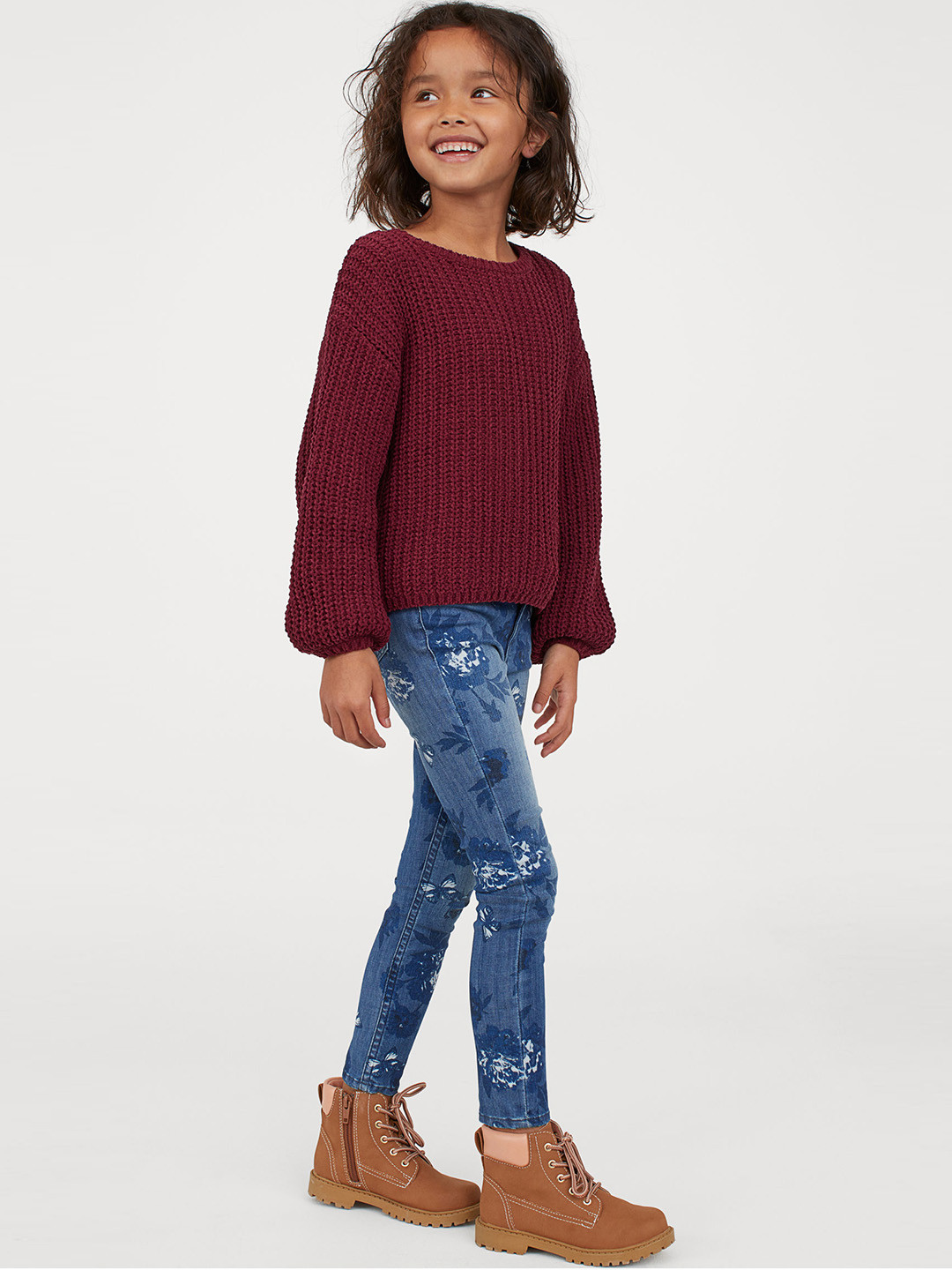 Buy H&M Girls Blue Skinny Fit Jeans - Jeans for Girls 10929584 | Myntra