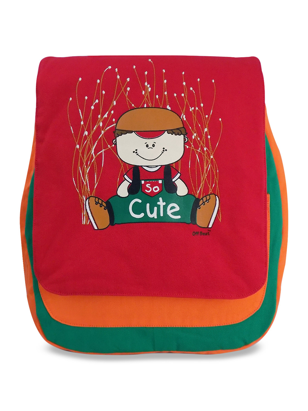 Buy BagTrendz Unisex Red & Green Graphic Backpack - Backpacks for ...