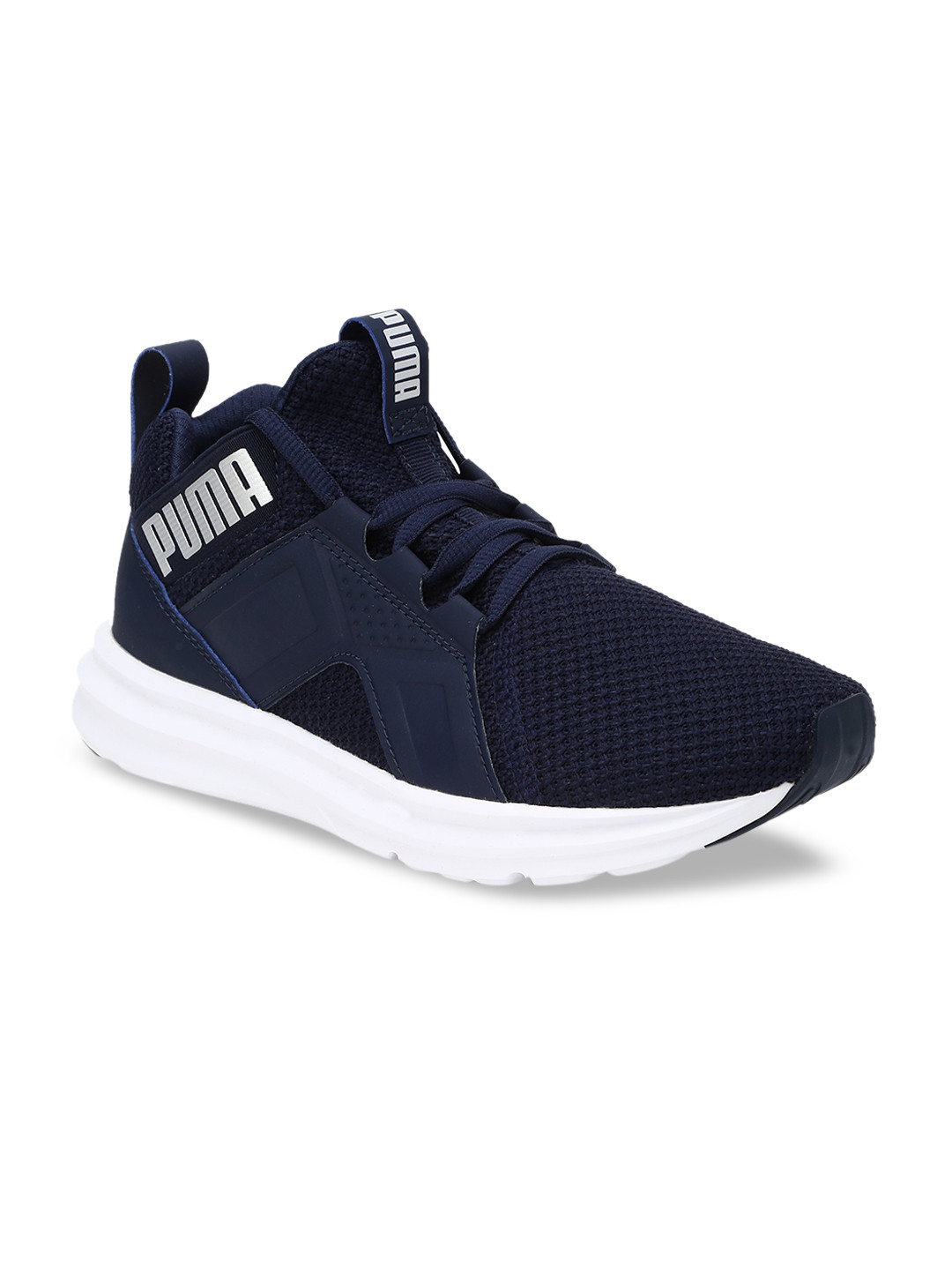 Buy Puma Kids Navy Blue Mesh Enzo Weave Jr Running Shoes - Sports Shoes ...