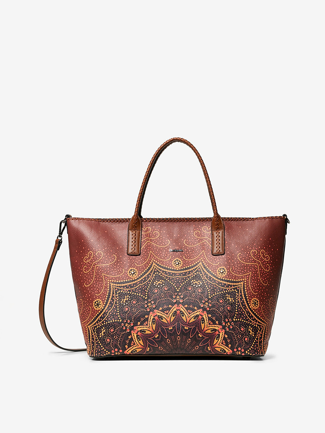 Buy Desigual Women Brown Printed Shoulder Bag - Handbags for Women ...