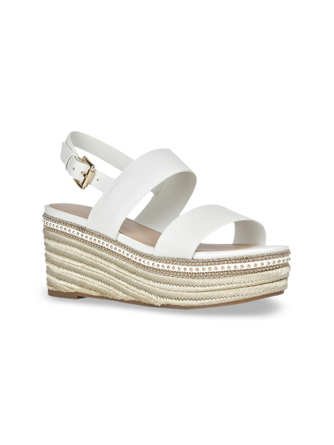 Buy ALDO Women White Solid Heels - Heels for Women 10951476 | Myntra