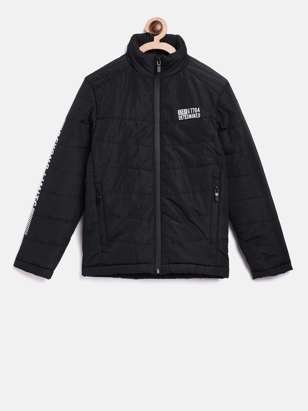 Buy Octave Boys Black Solid Puffer Jacket - Jackets for Boys 11140188 ...