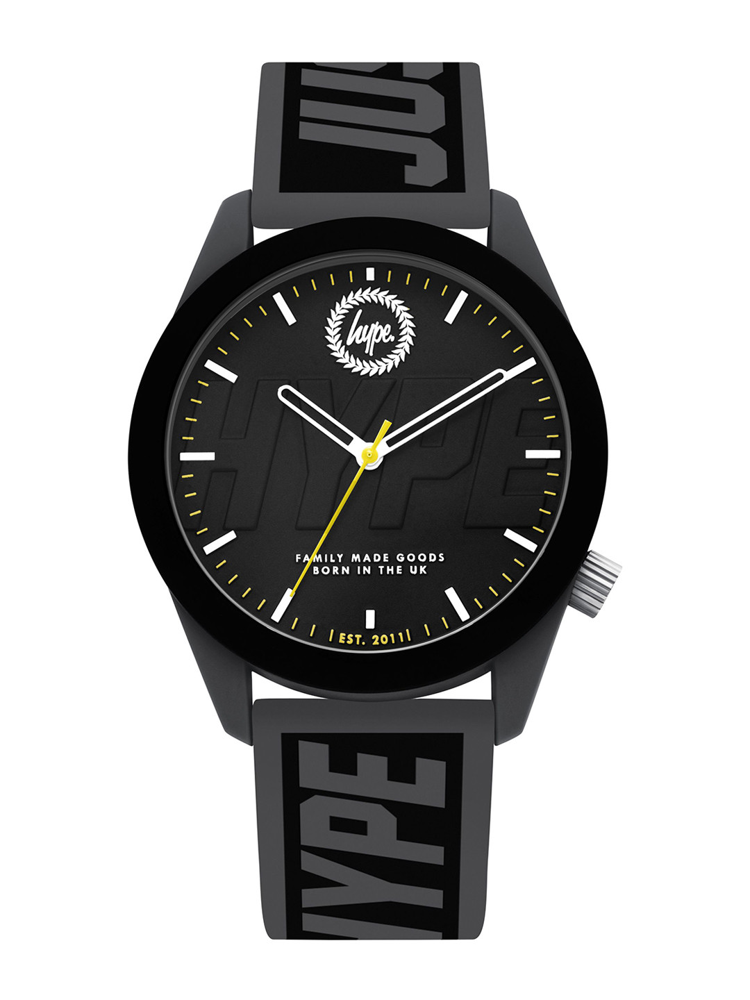 Buy Hype Men Black & Grey Analogue Watch HYG018BE - Watches for Men ...