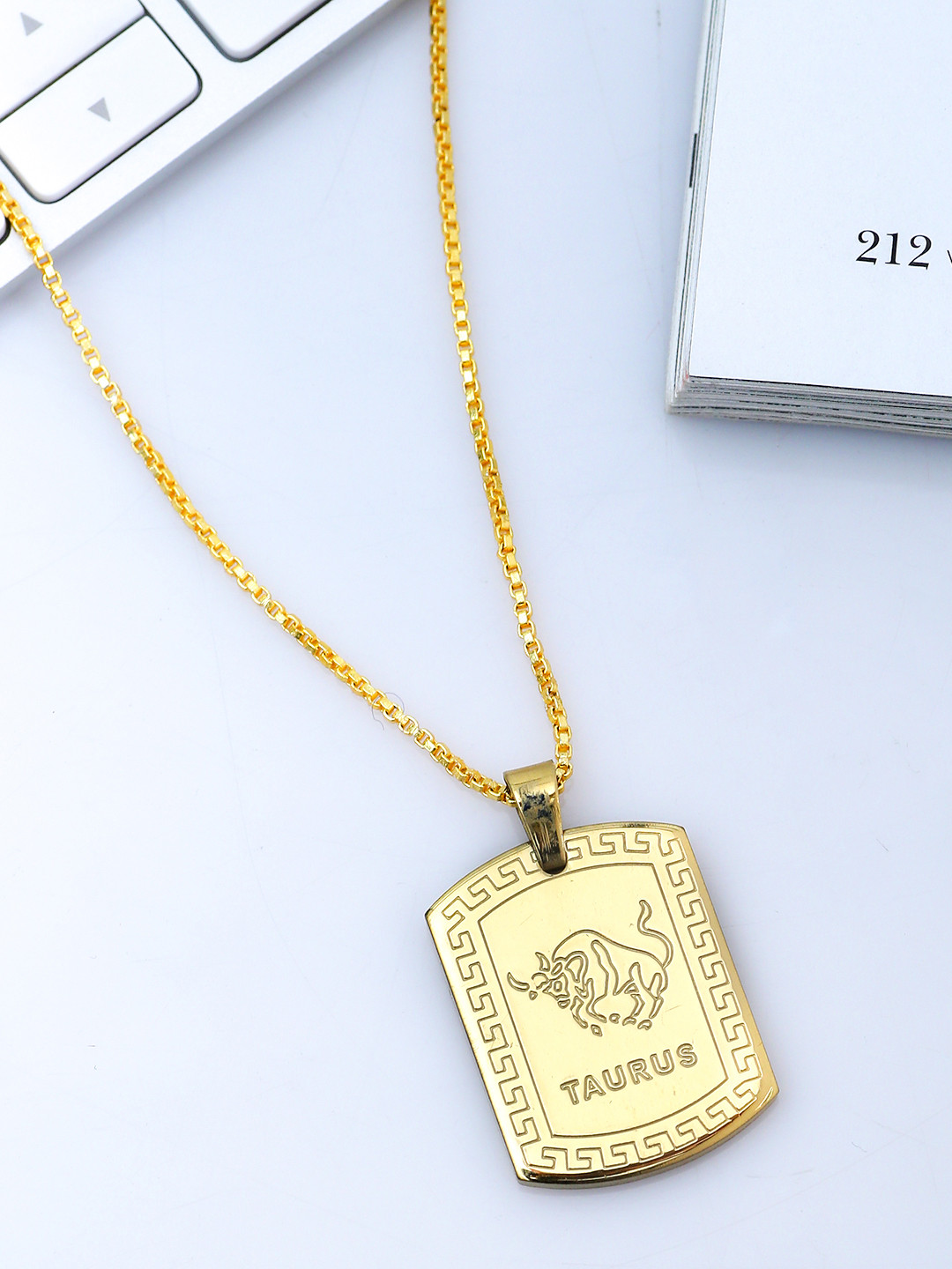 Buy Dare By Voylla Men Gold Plated Rashi Signs Taurus Zodiac ...