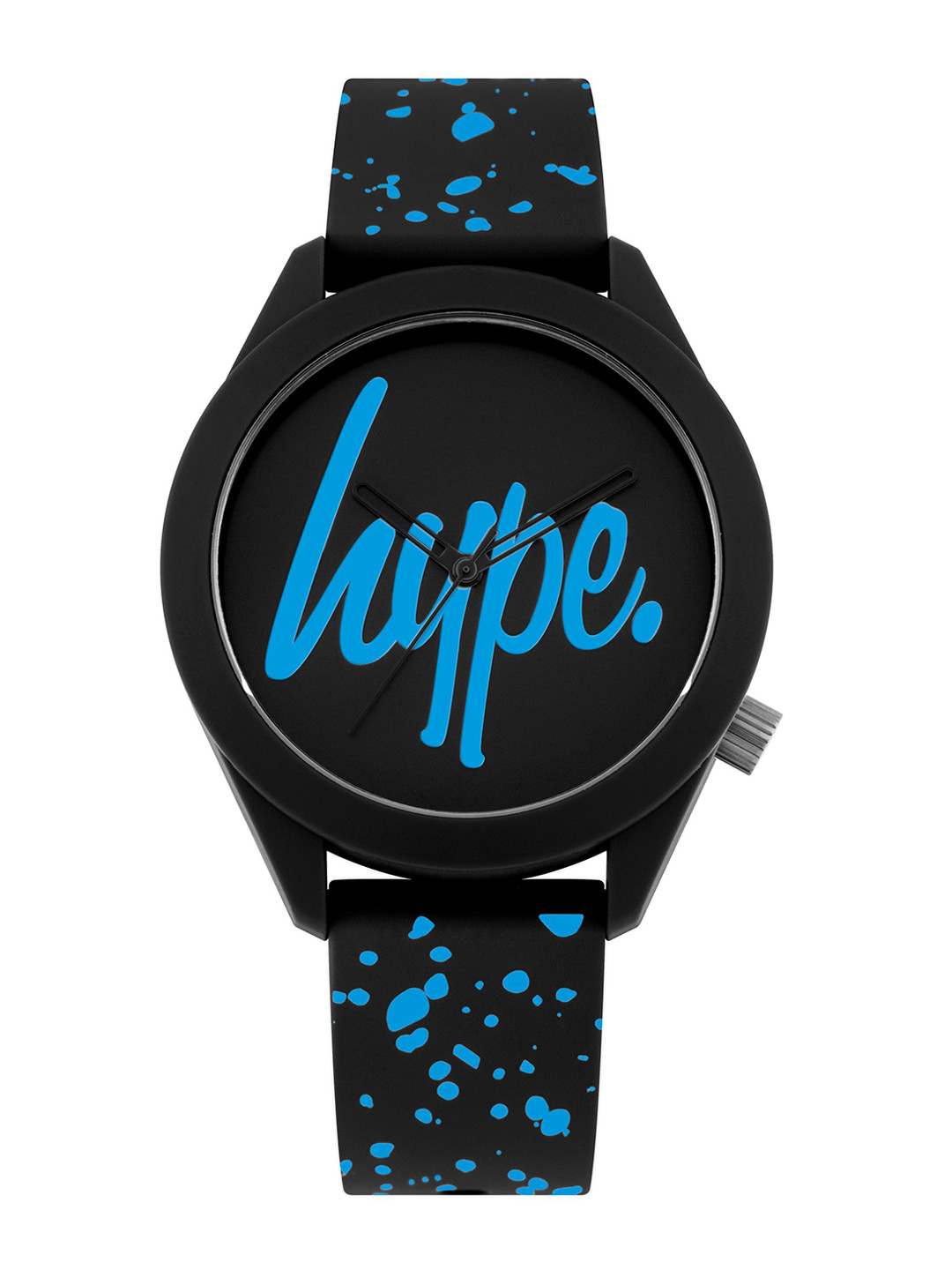 Buy Hype Men Black & Blue Analogue Watch HYG003BU - Watches for Men ...