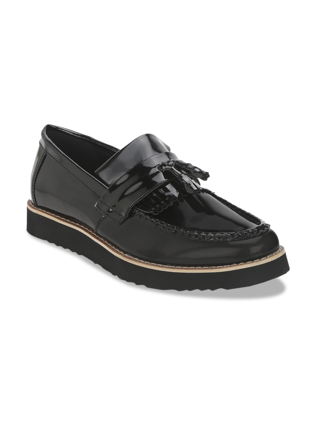Buy Truffle Collection Men Black Loafers - Casual Shoes for Men ...