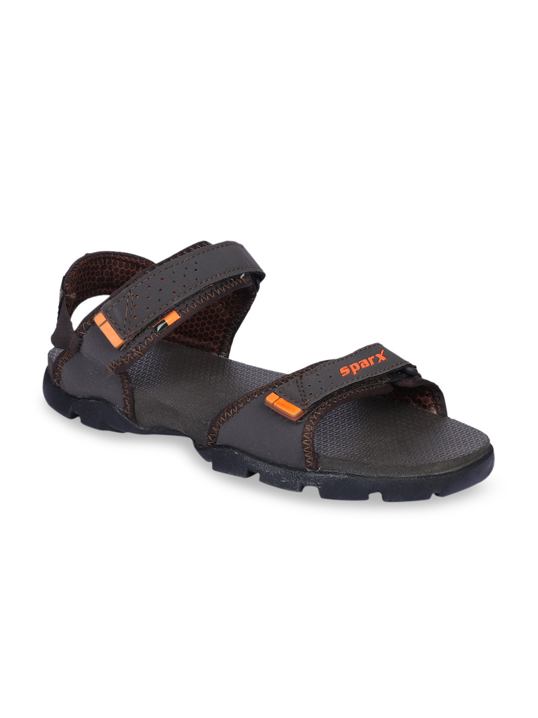 Buy Sparx Men Charcoal & Brown Sports Sandals - Sandals for Men ...
