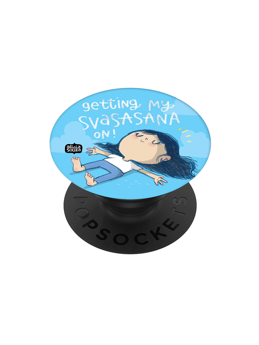 Buy PopSockets Blue & White Printed Mobile Grip & Stand - Mobile ...