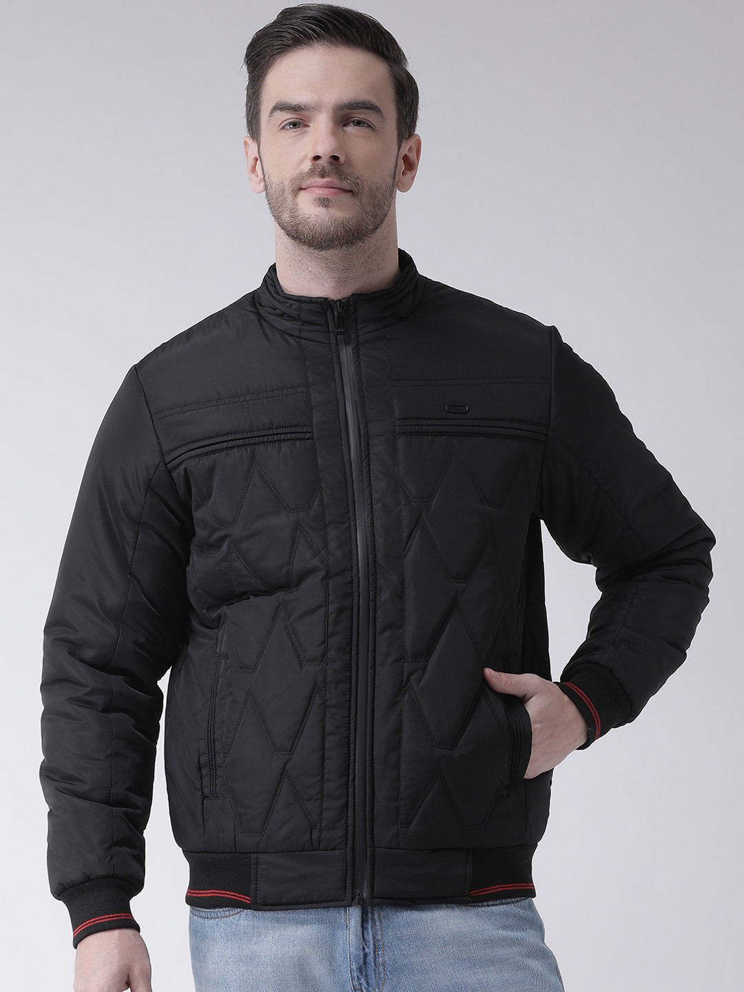 Buy COBB Men Black Solid Puffer Jacket - Jackets for Men 11204310 | Myntra