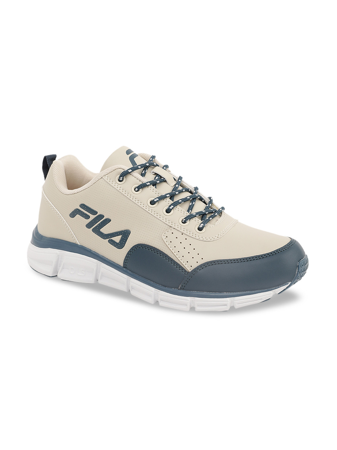 Buy FILA Men Cream Coloured Upton Running Shoes 11007513 - Sports Shoes ...