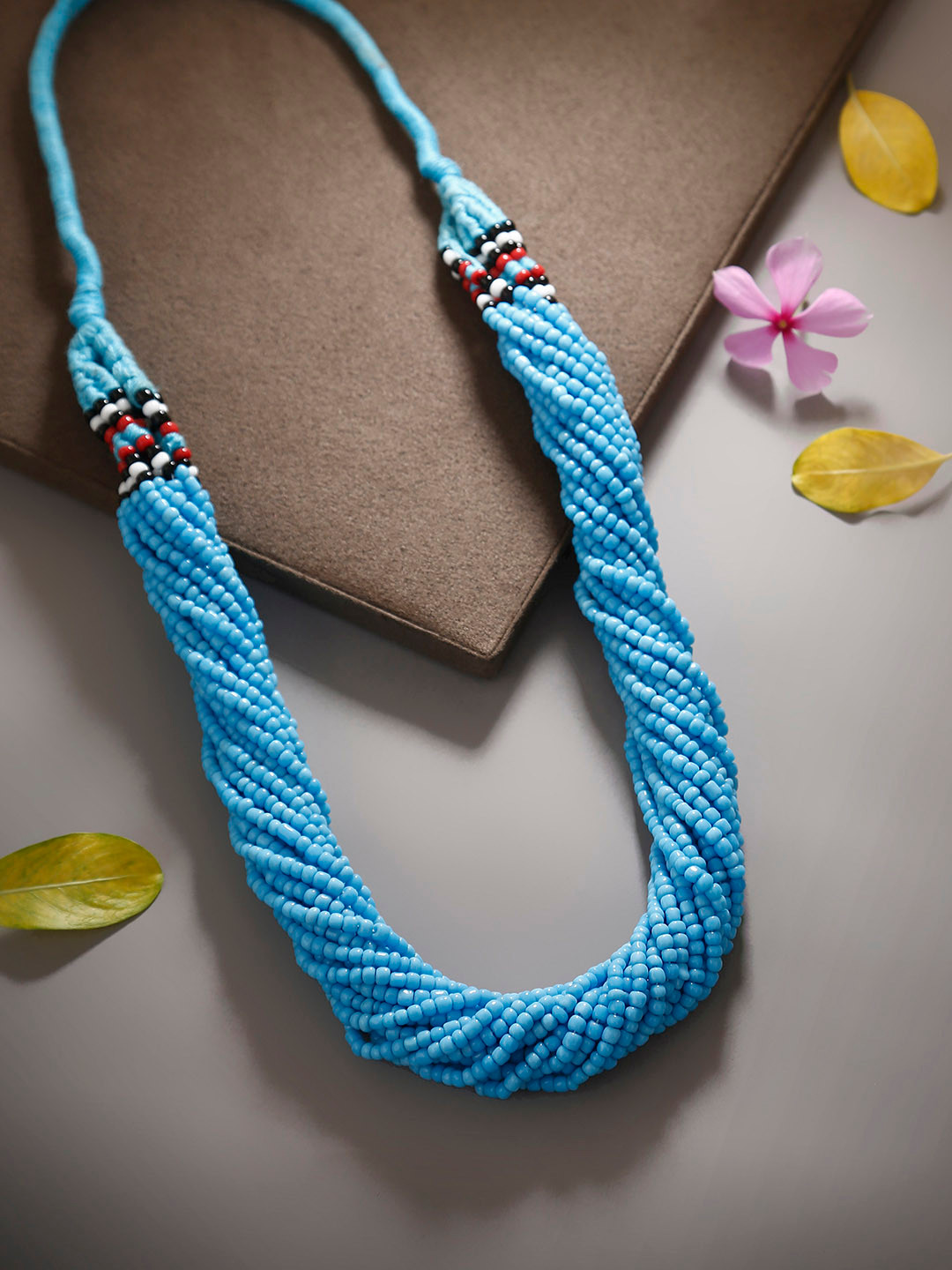 Buy Bamboo Tree Jewels Blue Metal Handcrafted Necklace - Necklace And ...