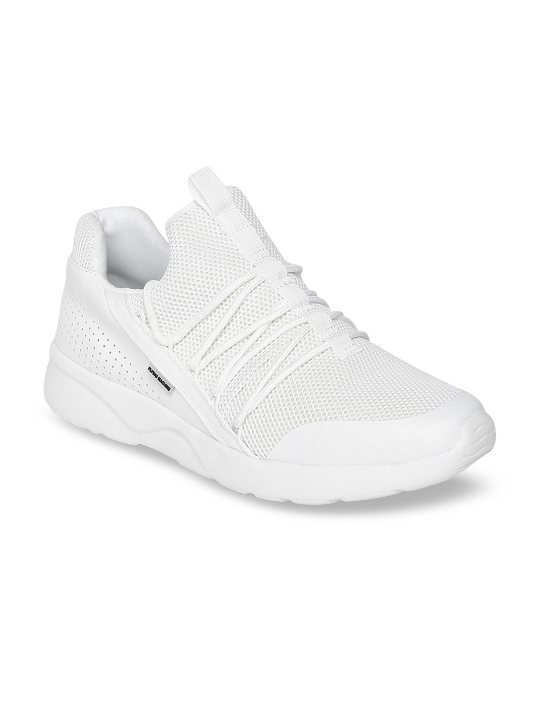 Buy Flying Machine Men White Solid Sneakers - Casual Shoes for Men ...