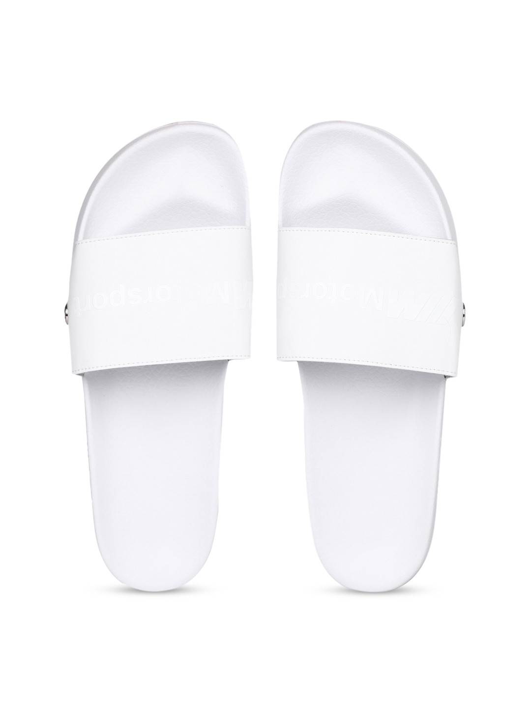 Buy Puma Unisex White Solid Sliders - Flip Flops for Unisex 8757311 ...