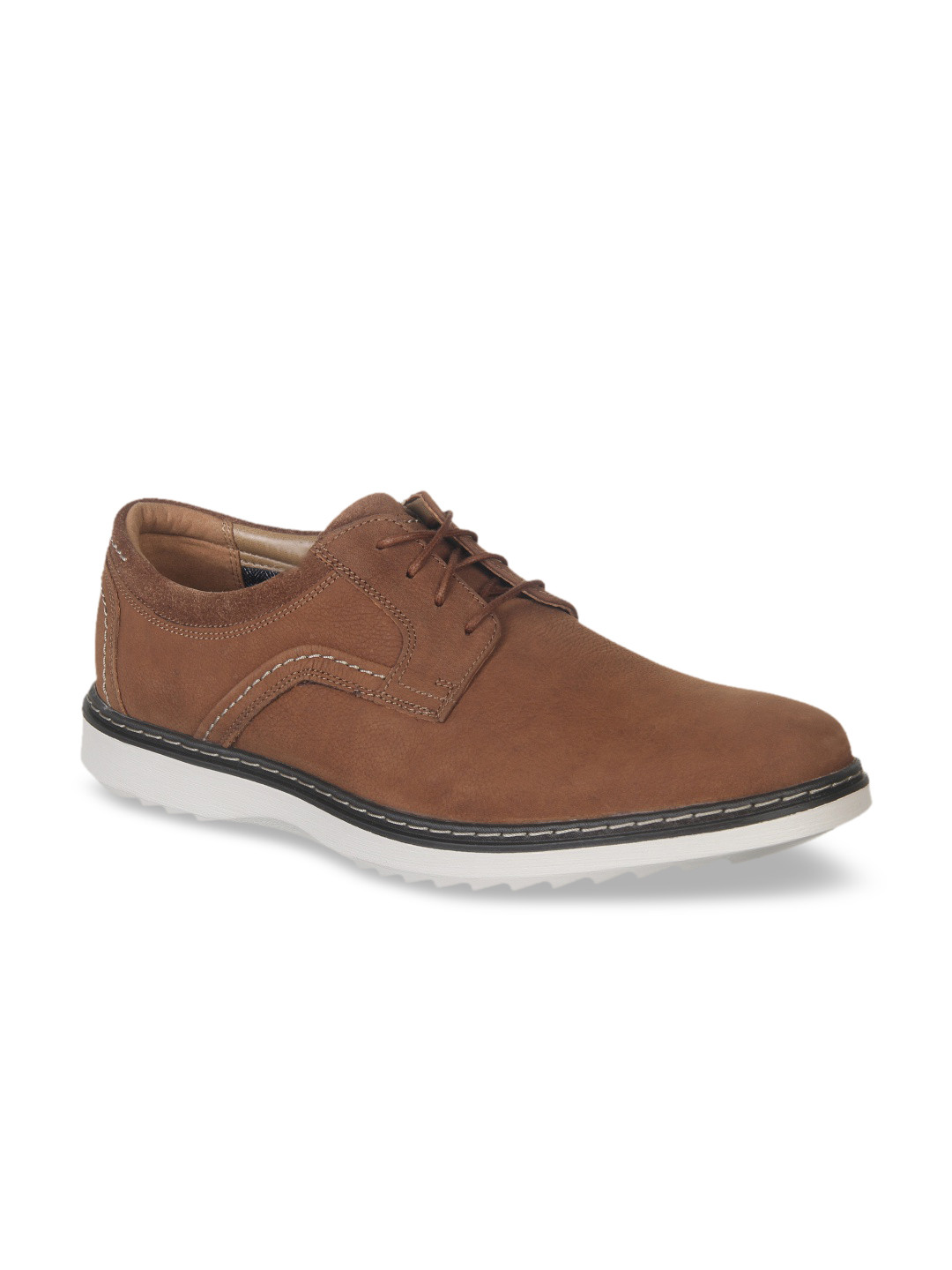 Buy Clarks Men Brown Leather Sneakers - Casual Shoes for Men 8771933 ...