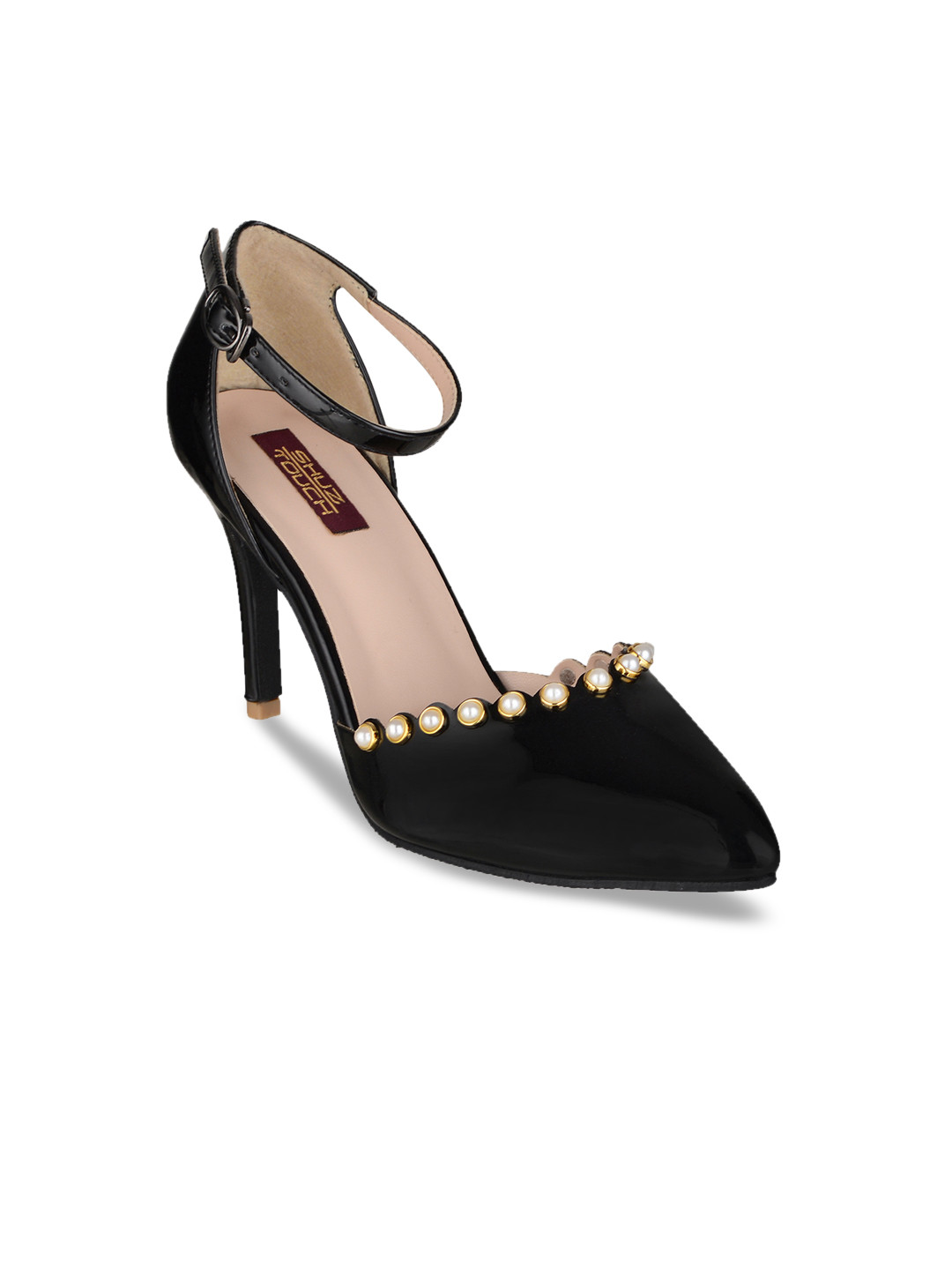 Buy SHUZ TOUCH Women Black Solid Pumps - Heels for Women 8812735 | Myntra