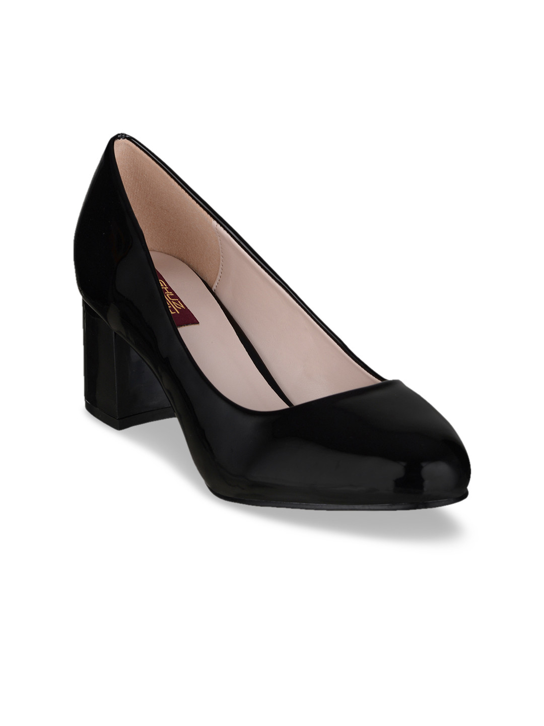 Buy SHUZ TOUCH Women Black Solid Pumps - Heels for Women 8812797 | Myntra