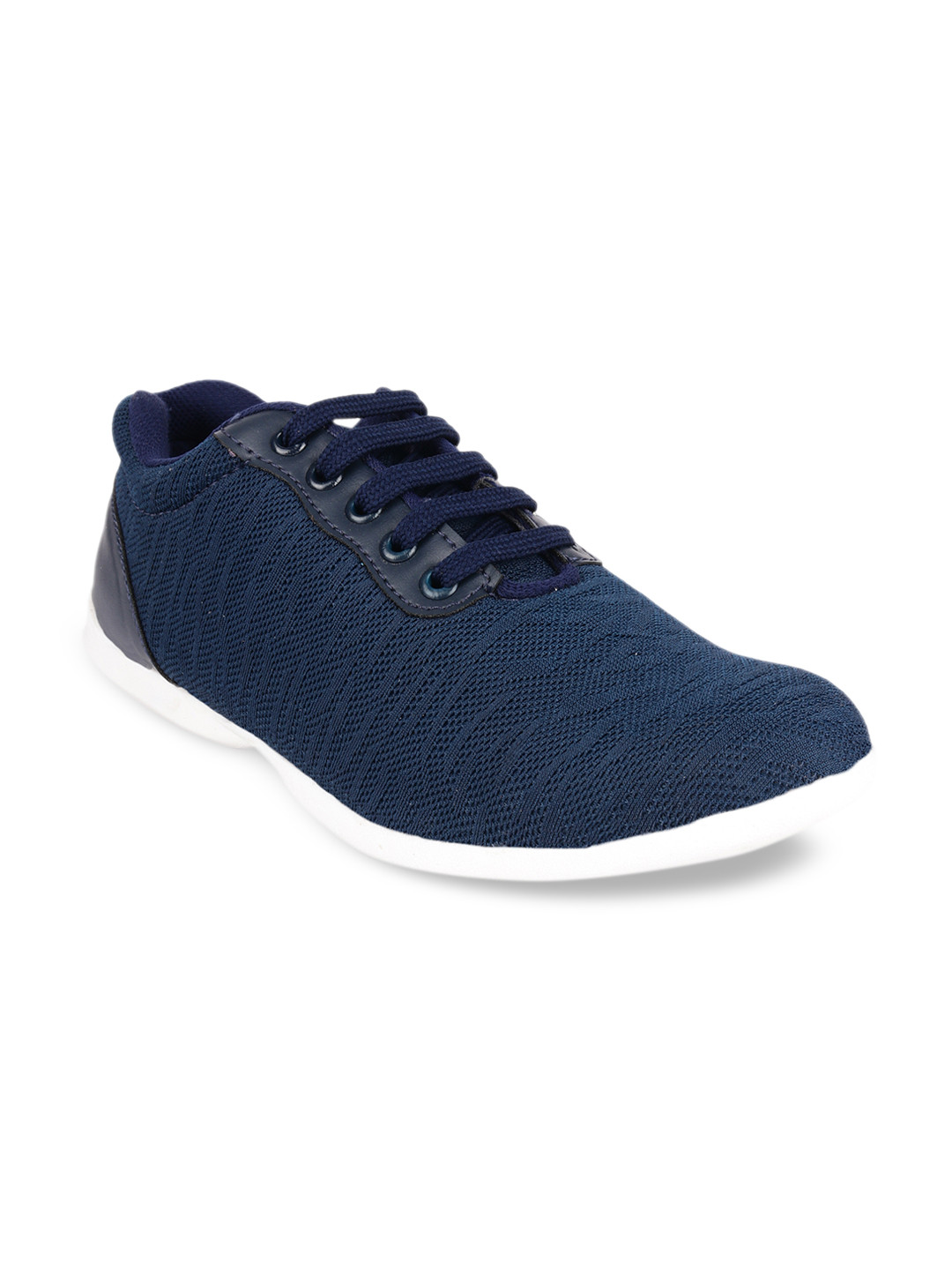 Buy Wood Brough Women Blue Woven Design Sneakers - Casual Shoes for ...