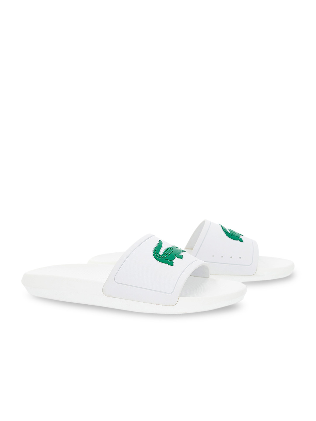 Buy Lacoste Men White Solid Sliders - Flip Flops for Men 8997691 | Myntra