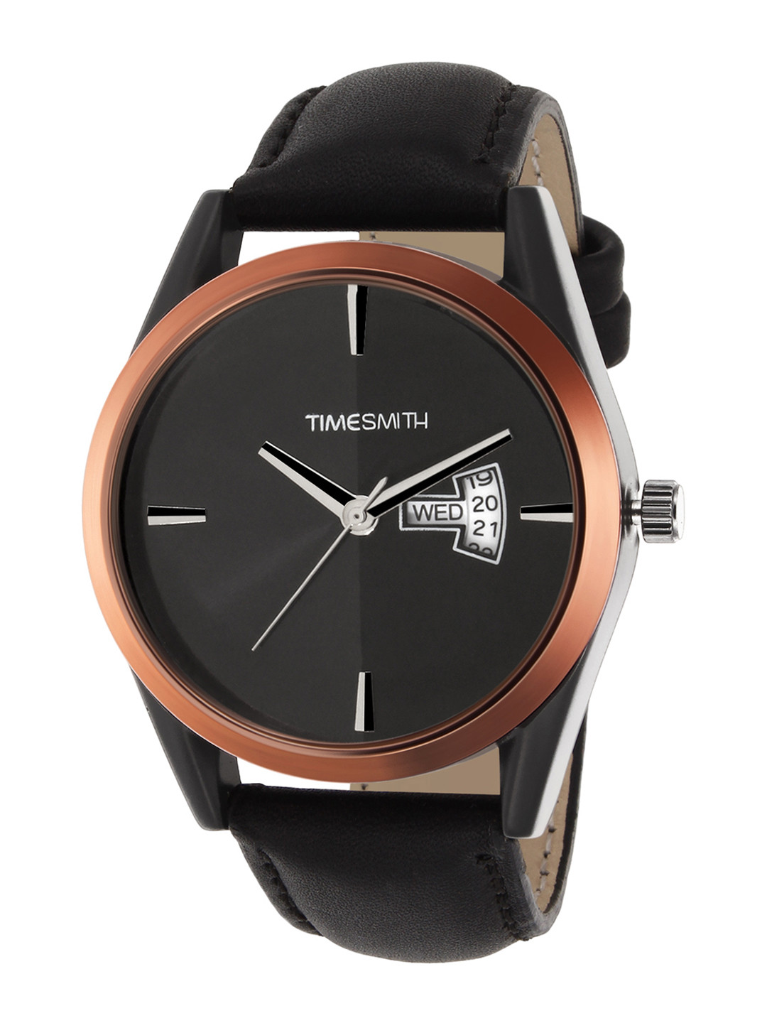 Buy TIMESMITH Men Black Analogue Watch TSC 020 - Watches for Men ...