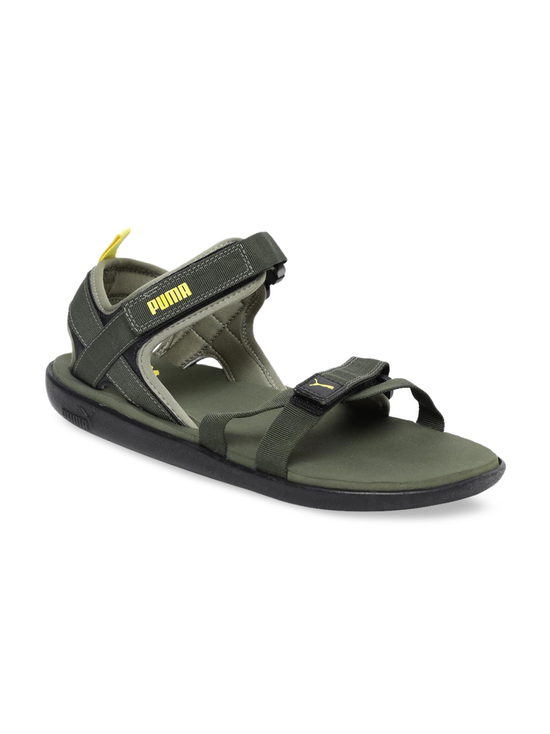Buy Puma Men Olive Green Sandals - Sandals for Men 9063347 | Myntra