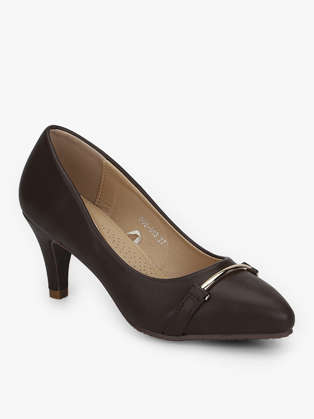 Buy KetImporta Women Coffee Brown Solid Pumps - Heels for Women 9081573 ...