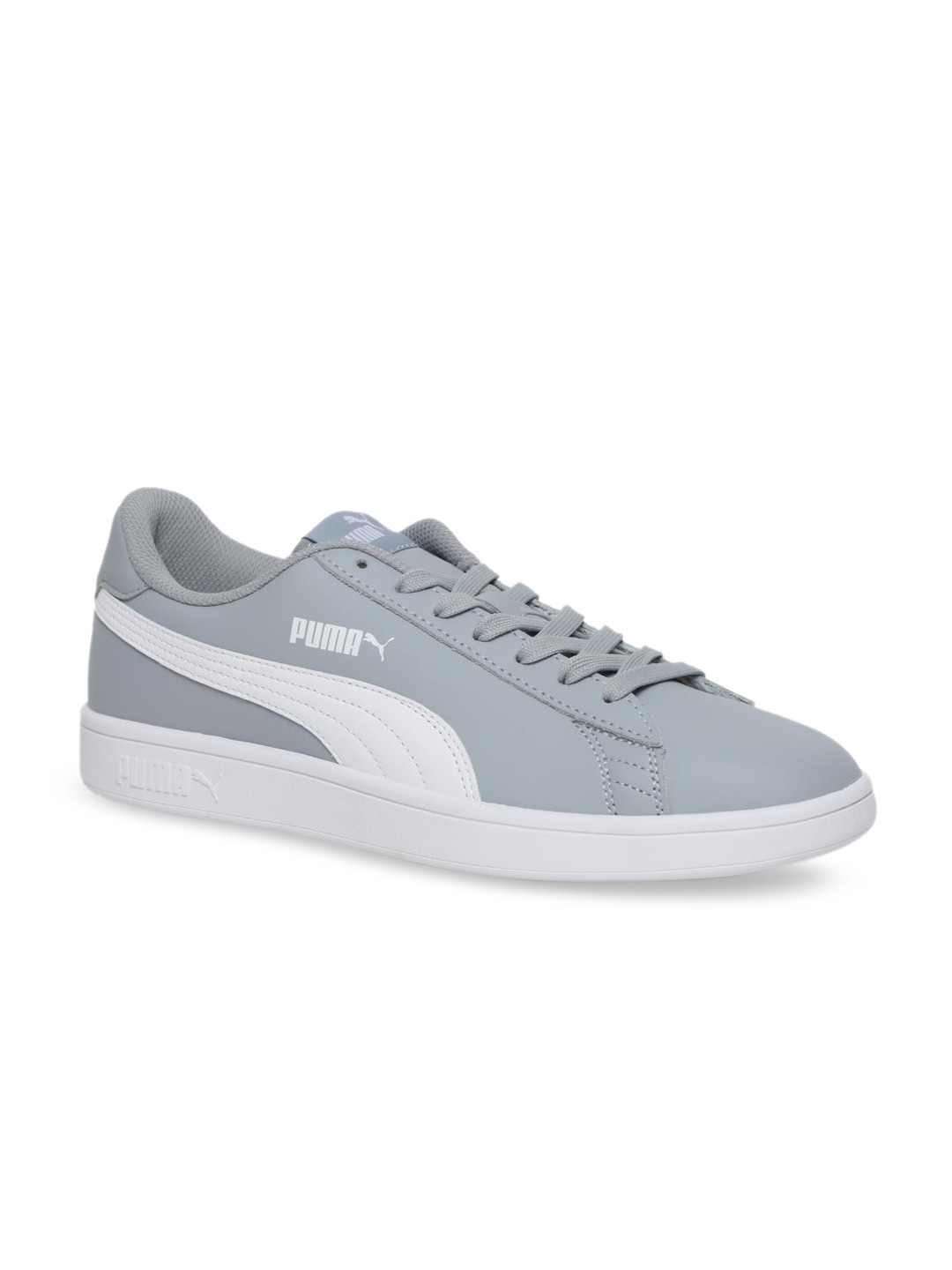 Buy Puma Unisex Grey Smash V2 L Sports Sneakers - Casual Shoes for ...