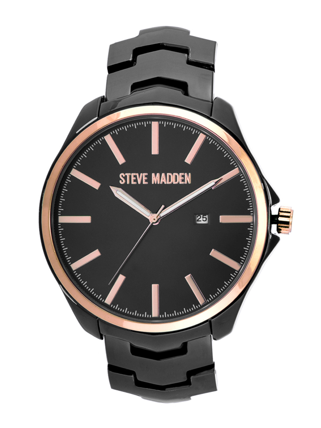 Buy Steve Madden Men Black Analogue Watch - Watches for Men 8971721 ...