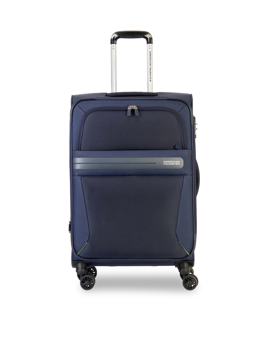 Buy AMERICAN TOURISTER Unisex Navy Blue OREGON TSA Large Trolley Bag ...