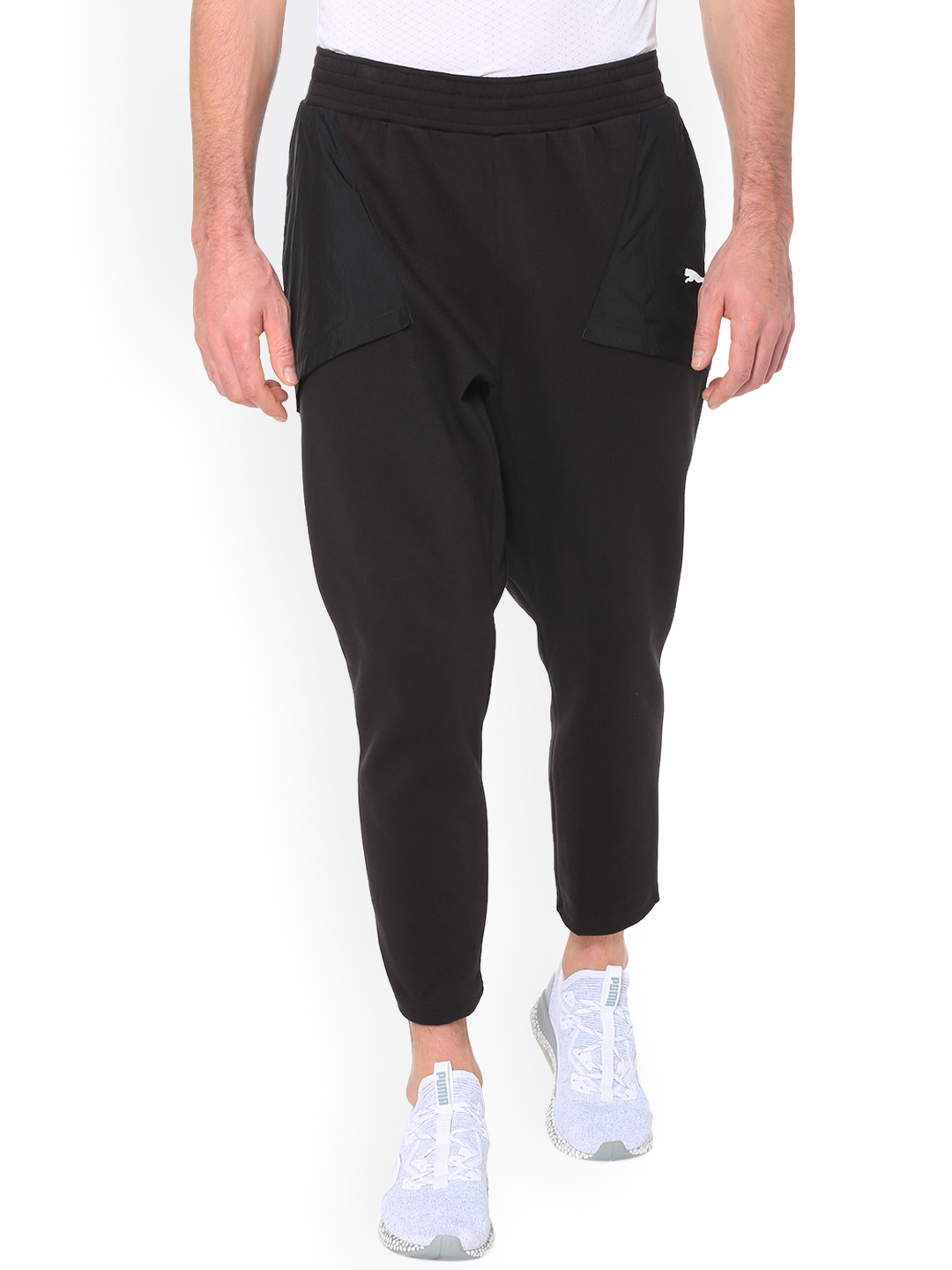 Buy Puma Men Black Solid Straight Fit Trackpant - Track Pants for Men ...