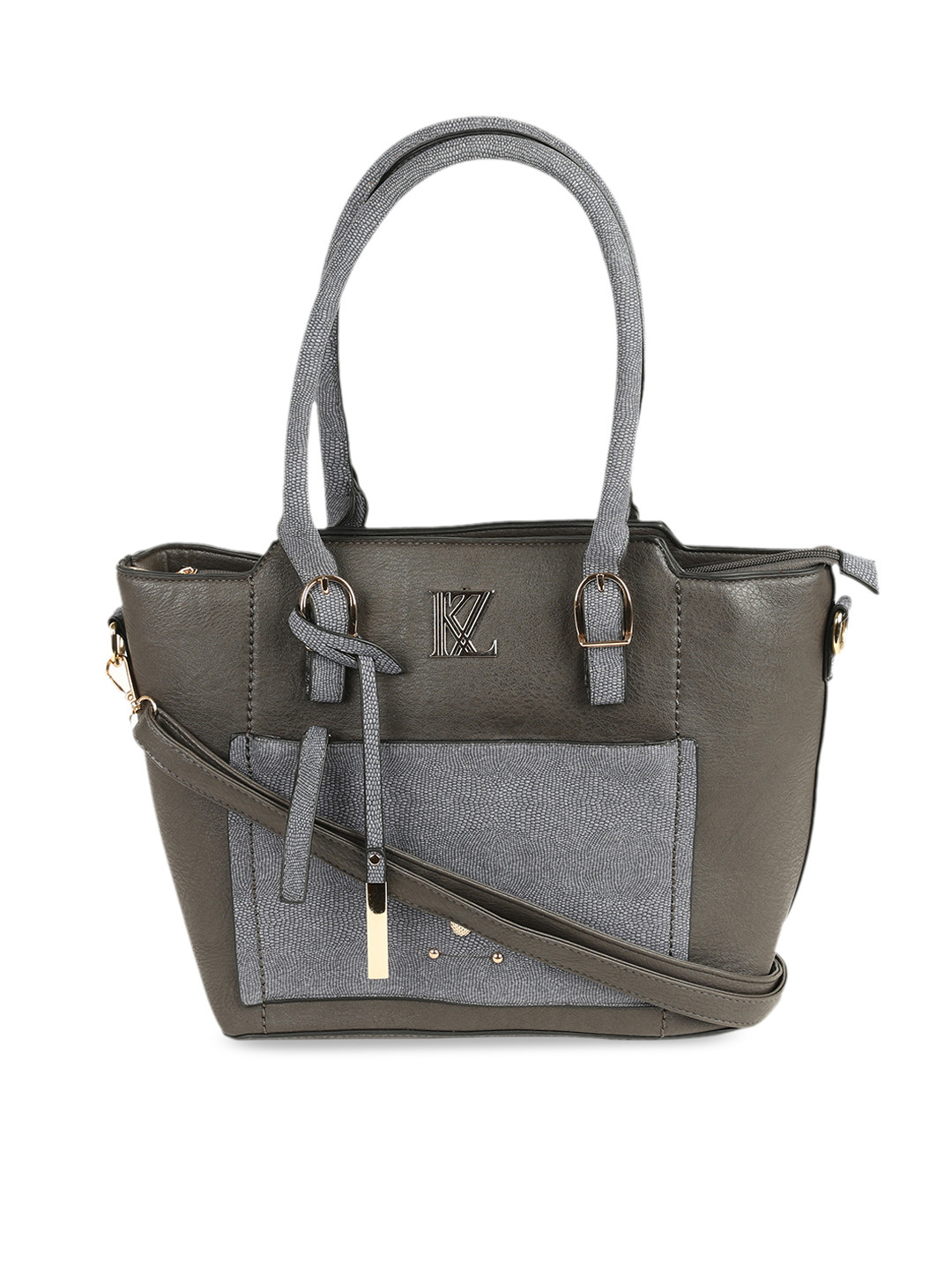 Buy Kazo Grey Colourblocked Shoulder Bag - Handbags for Women 9253005 ...