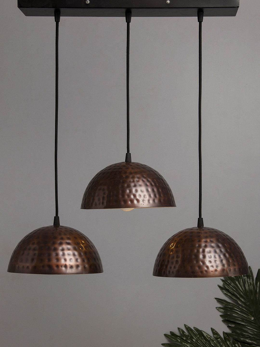 Buy Homesake Copper Toned Textured Handcrafted Cluster Lights - Ceiling ...