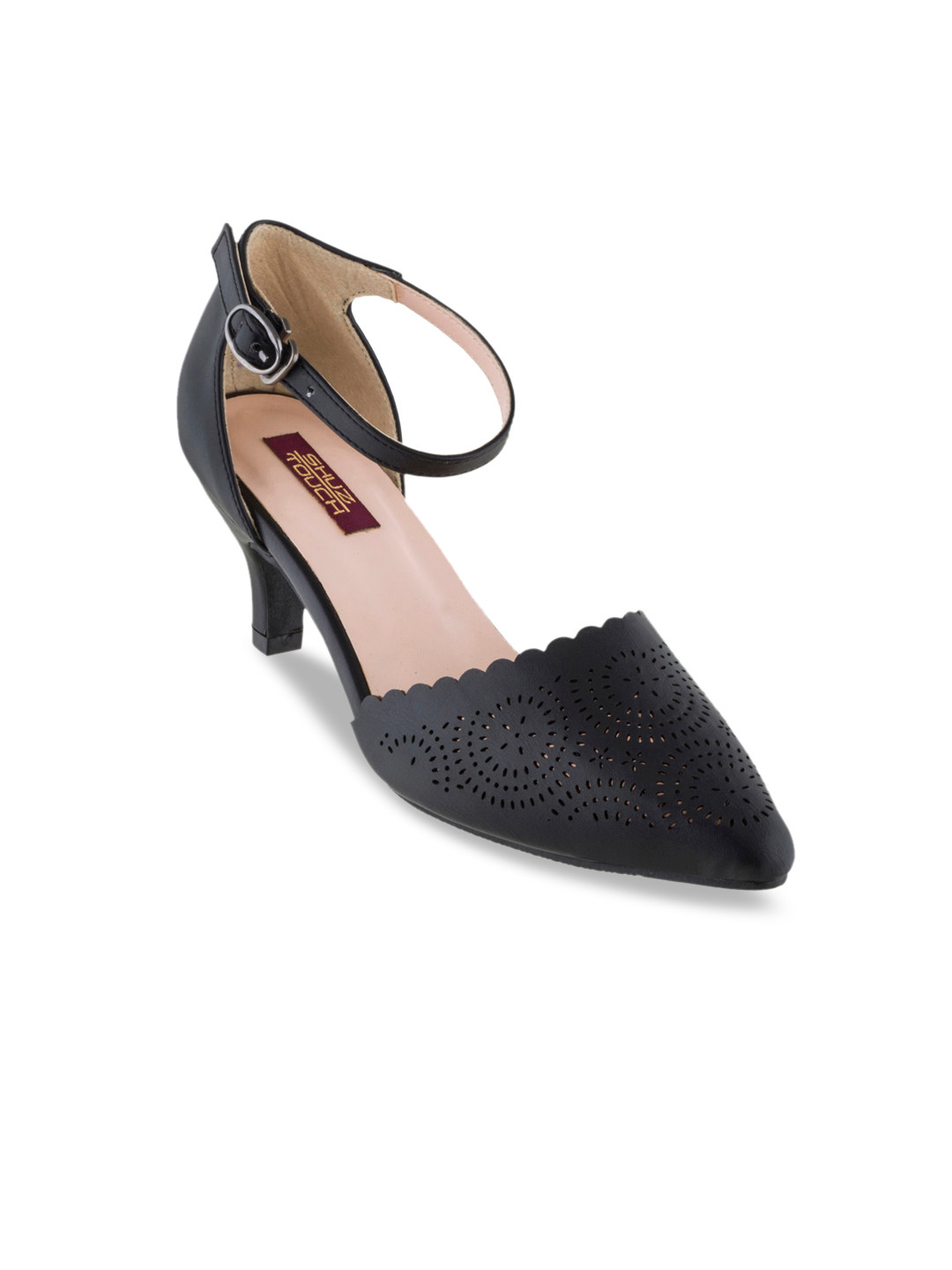 Buy SHUZ TOUCH Women Black Solid Heels - Heels for Women 9686687 | Myntra