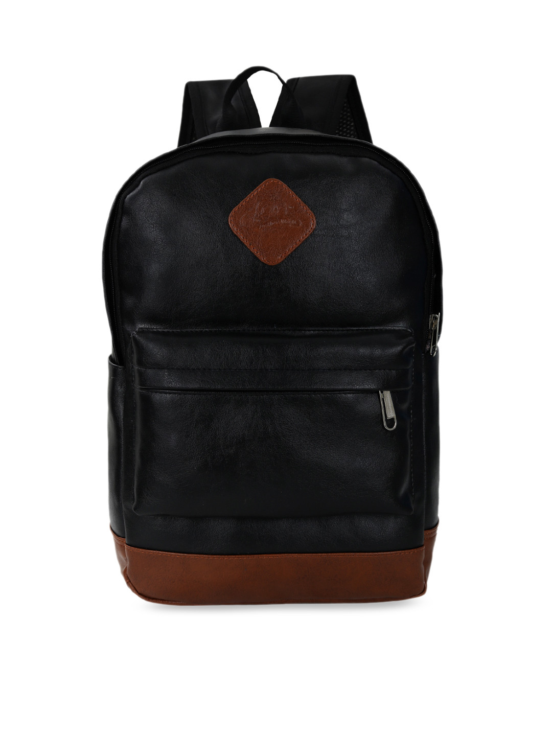 Buy Leather World Unisex Black Solid Backpack - Backpacks for Unisex ...