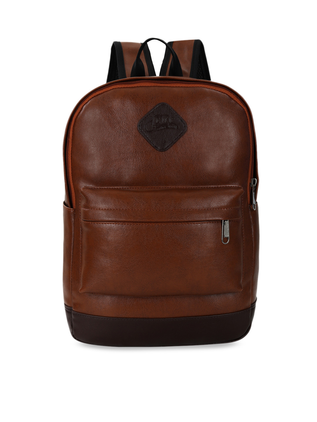 Buy Leather World Unisex Brown Solid Backpack - Backpacks for Unisex ...