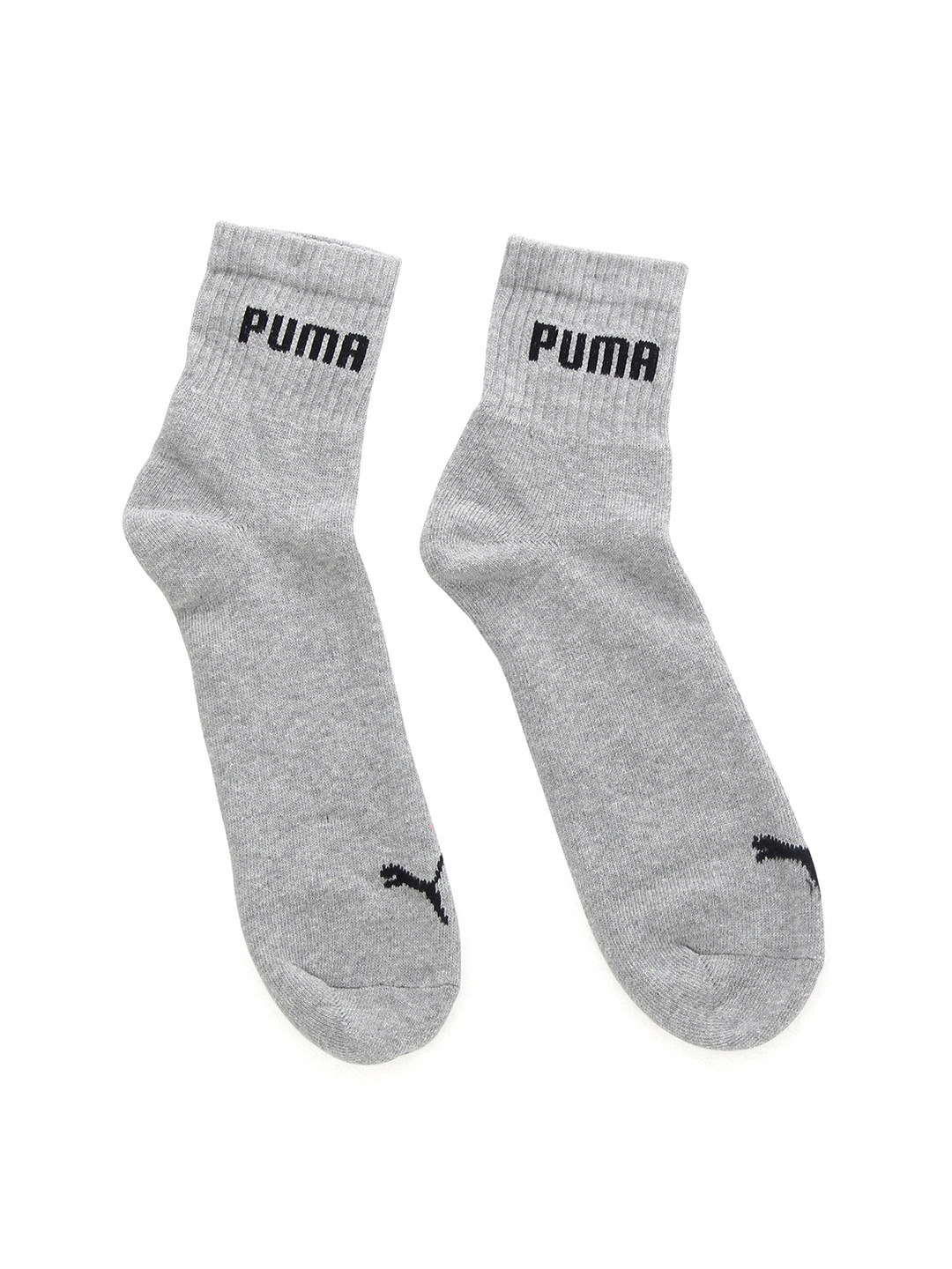Buy Puma Unisex Grey Solid Above Ankle Length Socks - Socks for Unisex ...
