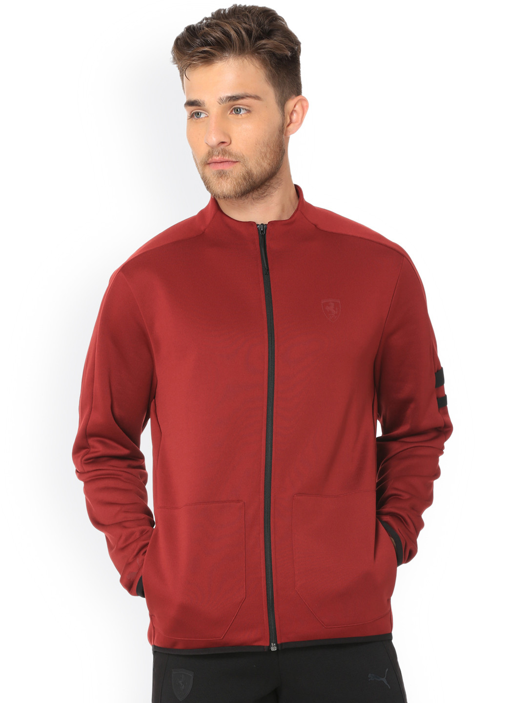 Buy PUMA Motorsport Men Red Solid Jacket - Jackets for Men 10063913 ...