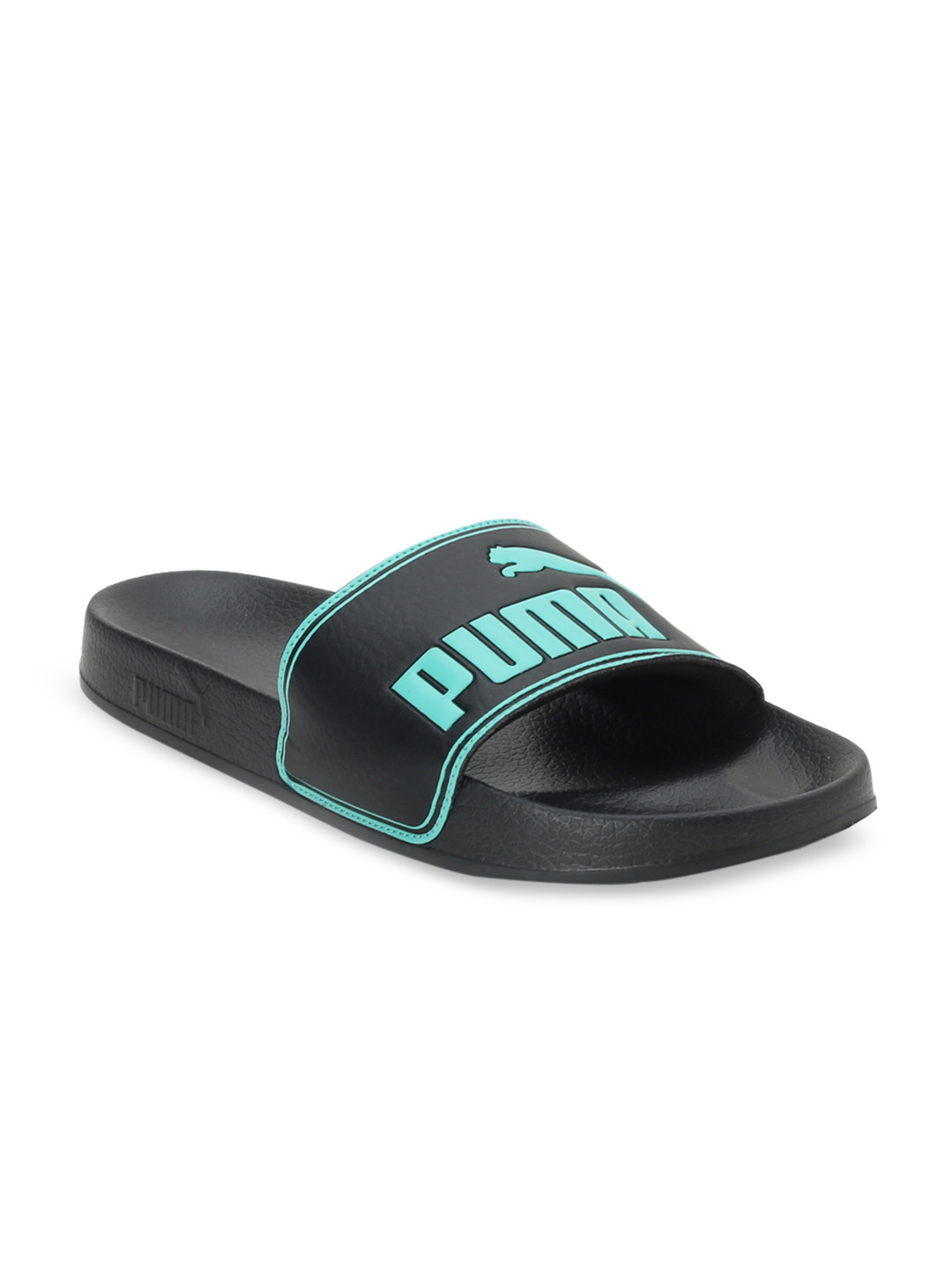 Buy Puma Unisex Black & Blue Printed Sliders - Flip Flops for Unisex ...