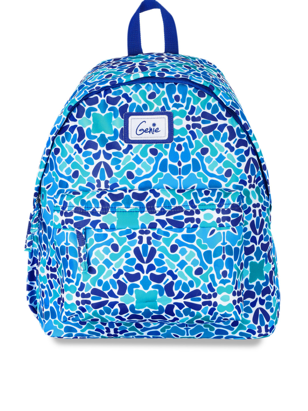 Buy Genie Women Blue Printed 15 Inches Small Backpack - Backpacks for ...