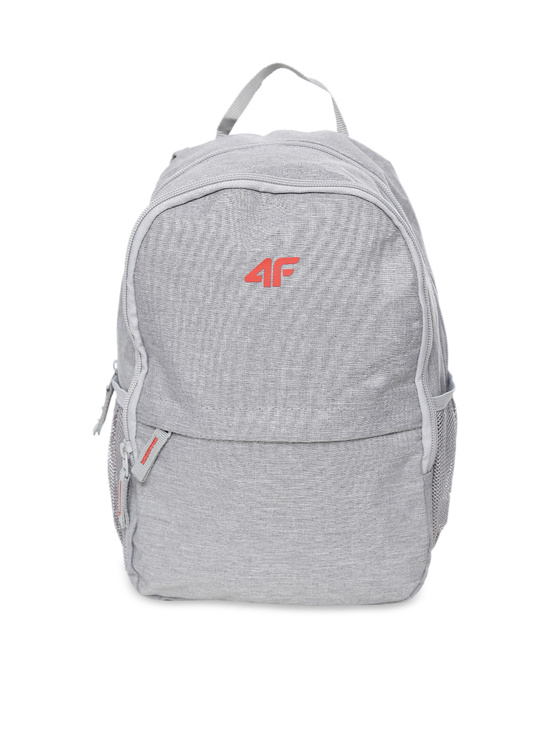 Buy 4F Unisex Light Grey Melange Solid Backpack - Backpacks for Unisex ...