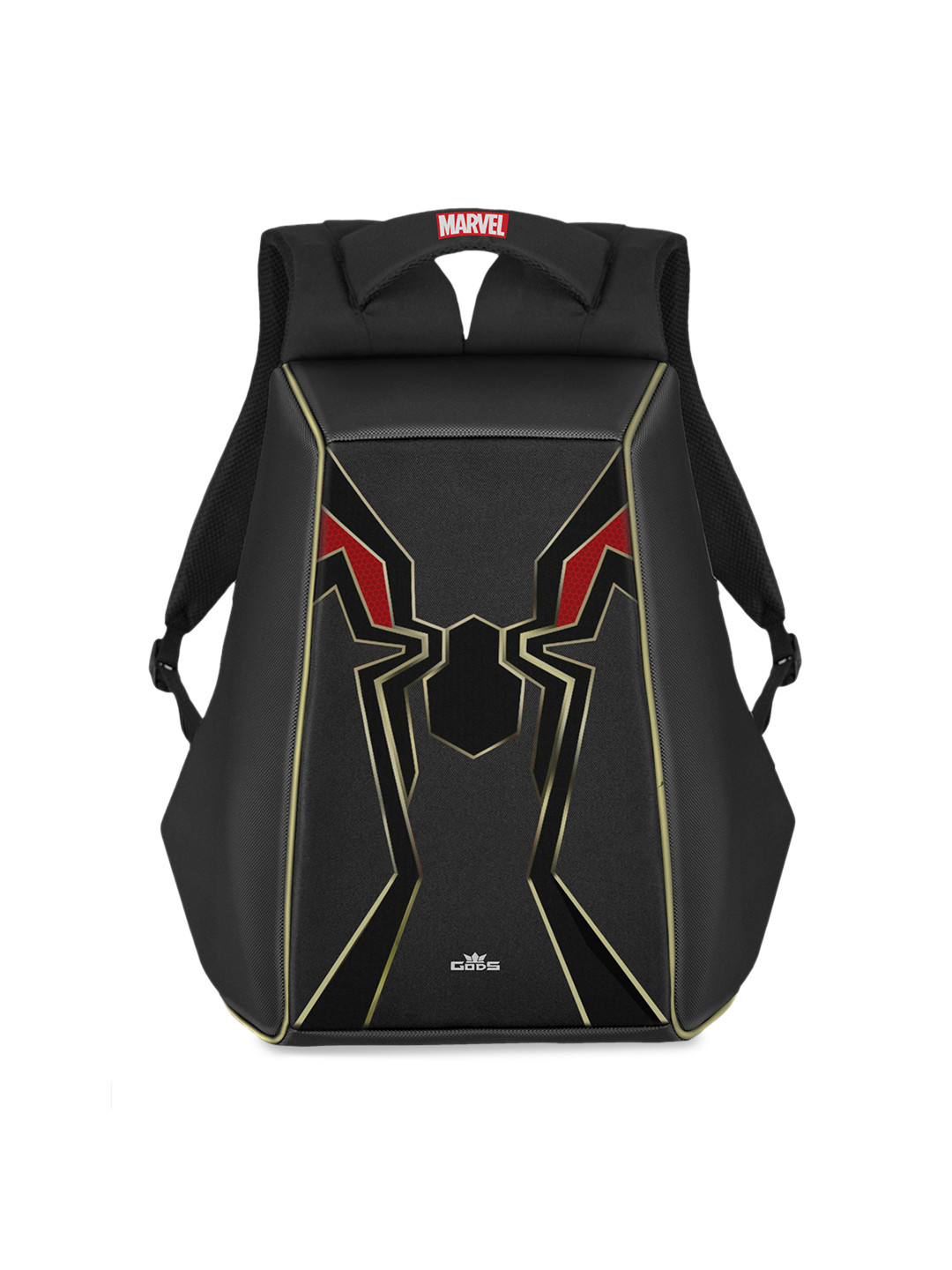 Buy GODS Unisex Black & Grey Ghost Iron Spider Man Anti Theft Backpack ...