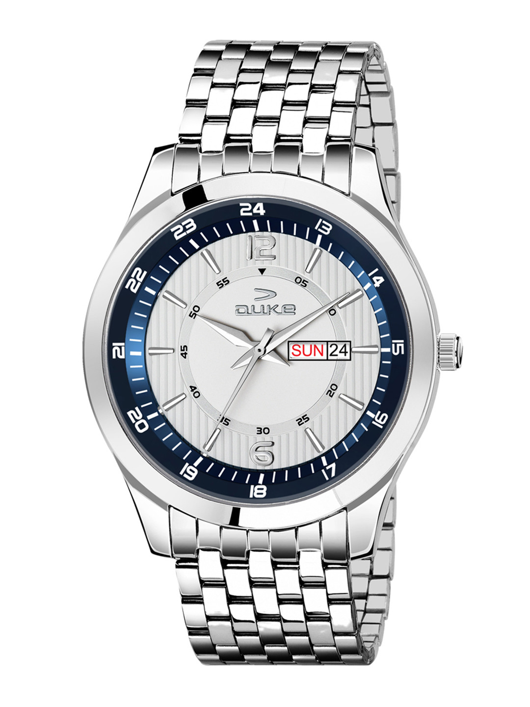 Buy Duke Men White & Blue Analogue Watch DK009RM02C - Watches for Men ...