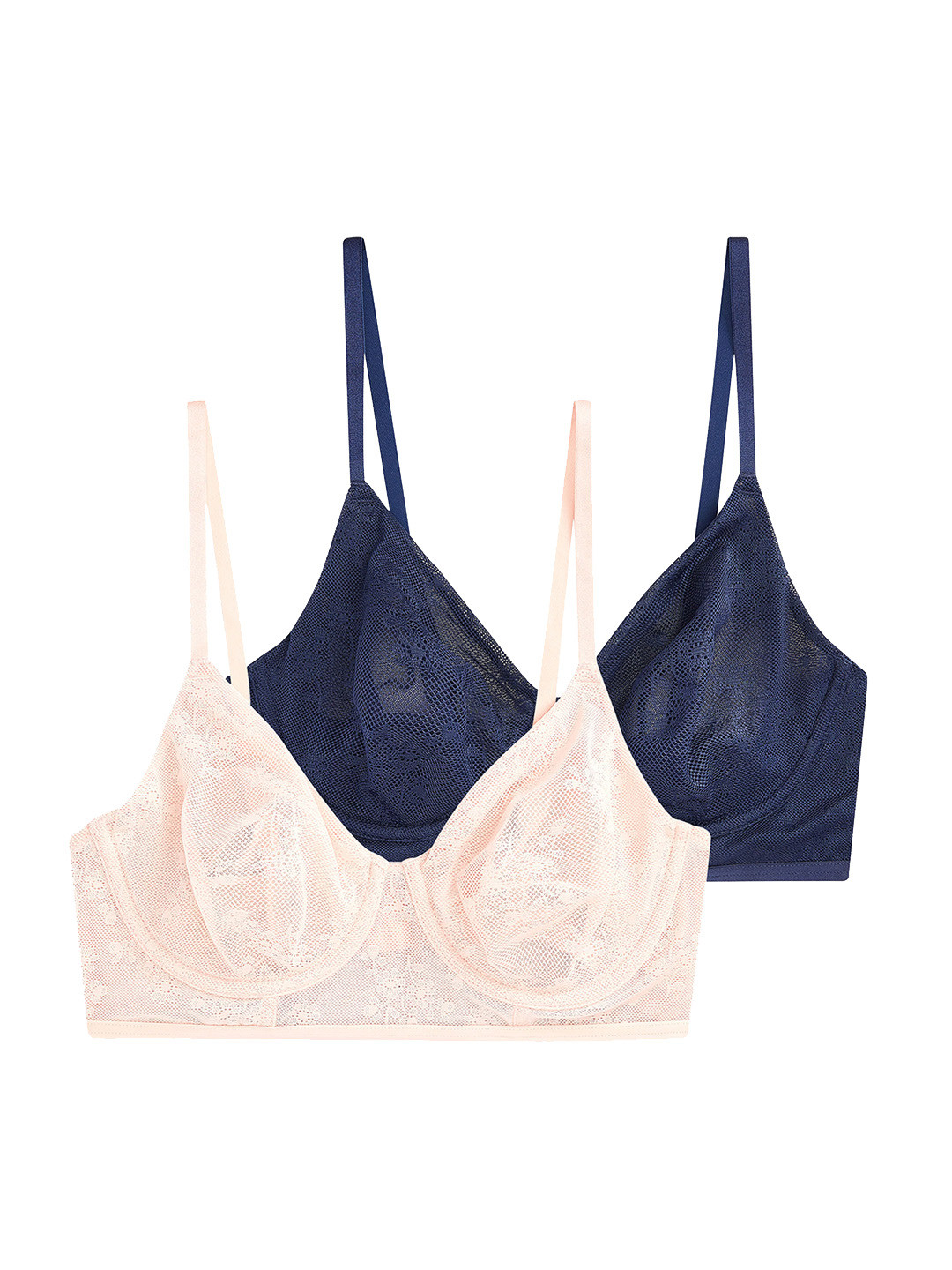 Buy Next Pack Of 2 Self Design Underwired Non Padded T Shirt Bra ...