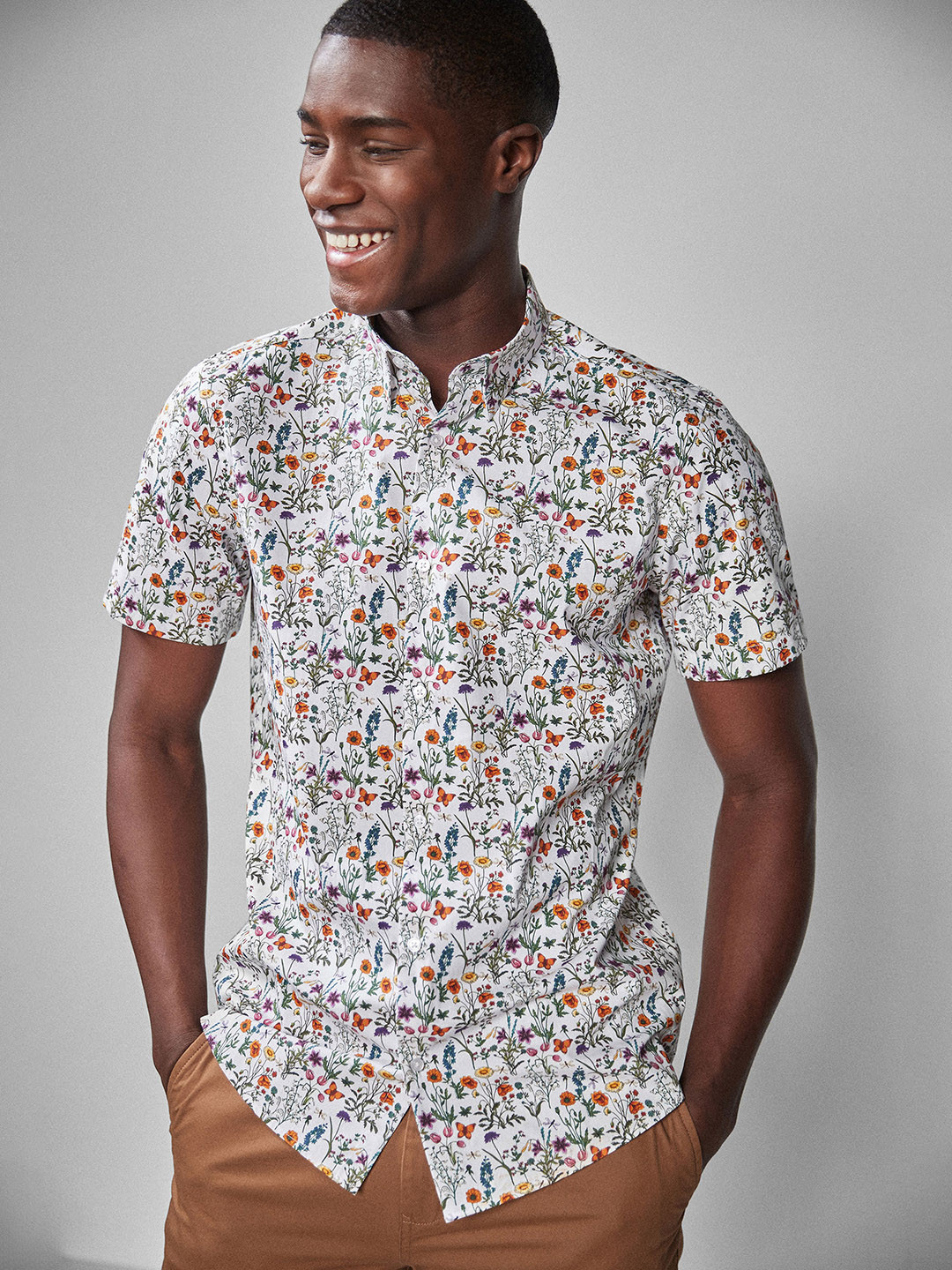 Buy Next Men White Regular Fit Printed Casual Shirt - Shirts for Men ...