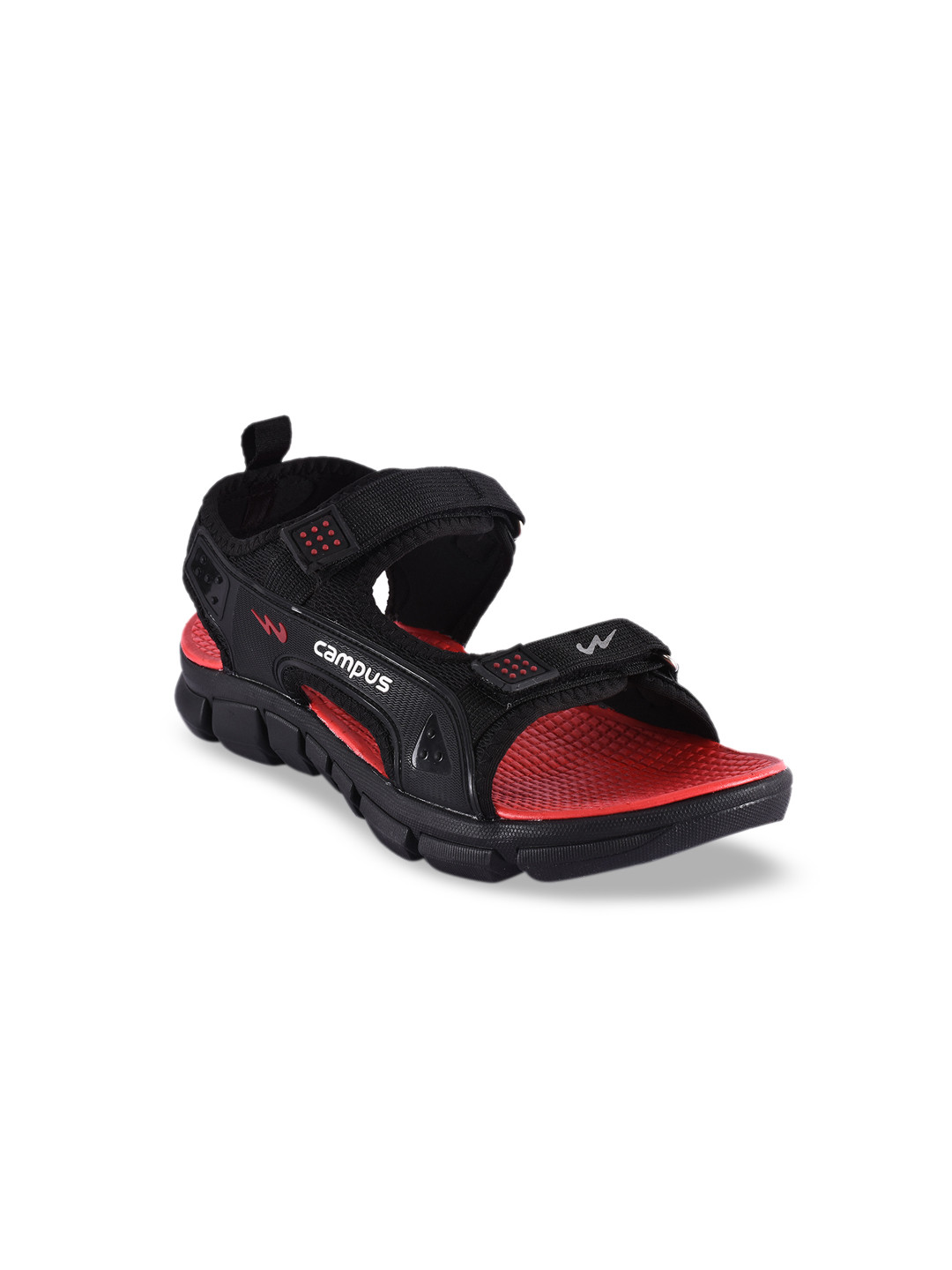 Buy Campus Men SD PF027 Black Sports Sandals - Sports Sandals for Men ...