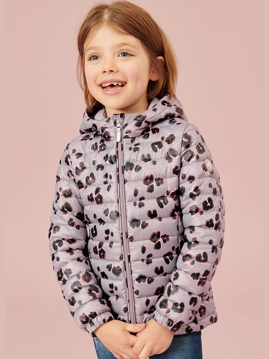 Buy Next Girls Purple Printed Padded Jacket - Jackets for Girls ...