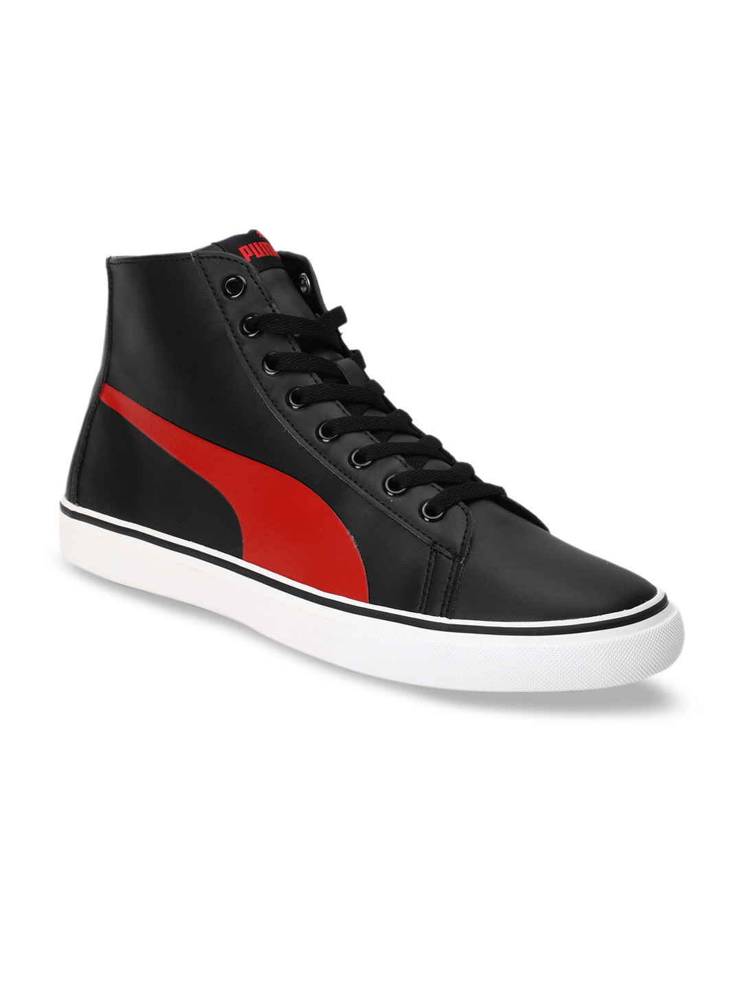Buy Puma Men Black Colourblocked Mid Top Sneakers - Casual Shoes for ...