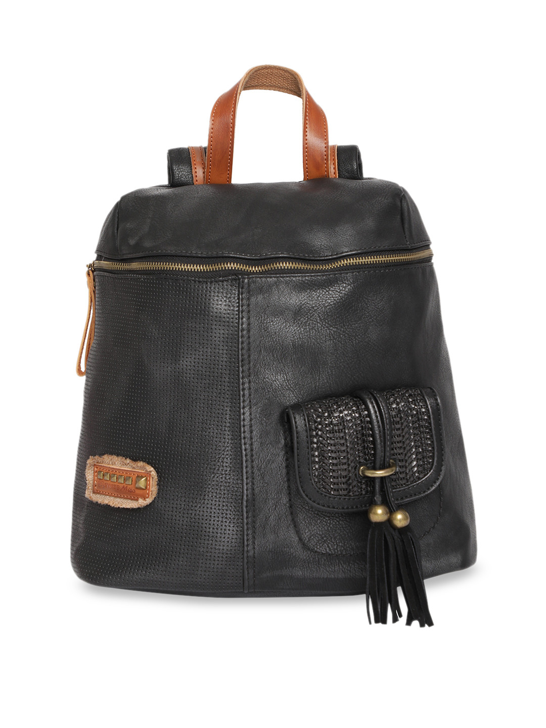 Buy Swiss Miss By Swiss Military Women Black Solid Backpack - Backpacks ...
