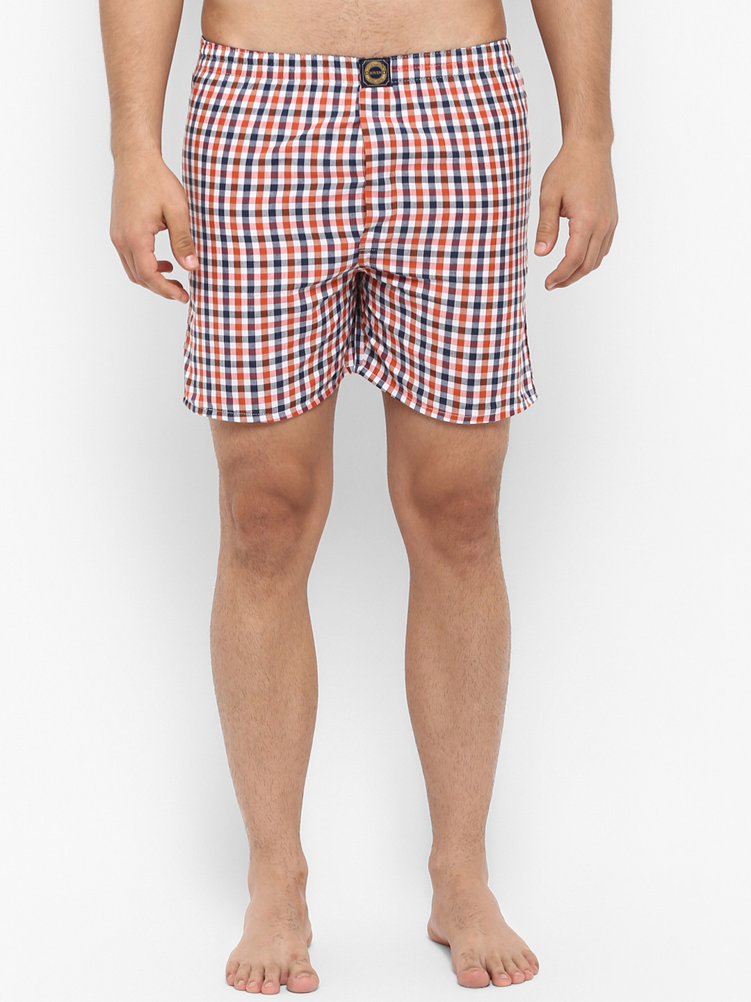 Buy Joven Men Multicoloured Checked Regular Fit Boxers JB44 - Boxers ...