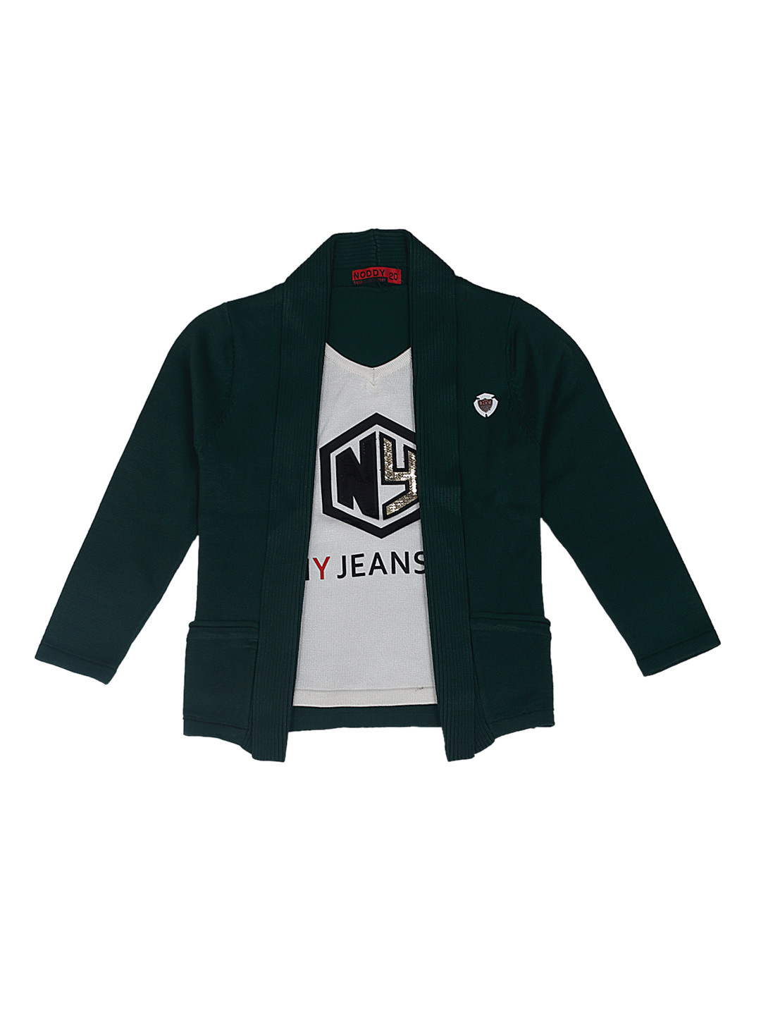 Buy Noddy Boys Green Solid Tailored Jacket - Jackets for Boys 10351803 ...