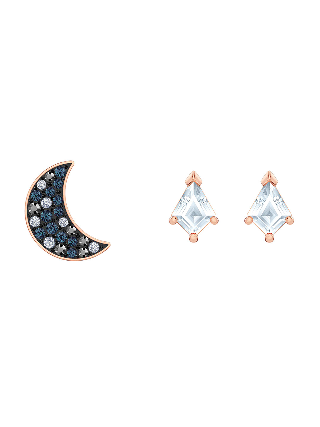 Buy SWAROVSKI SWA SYMBOL:PE ASYM SET DMUL/ROS - Earrings for Women ...